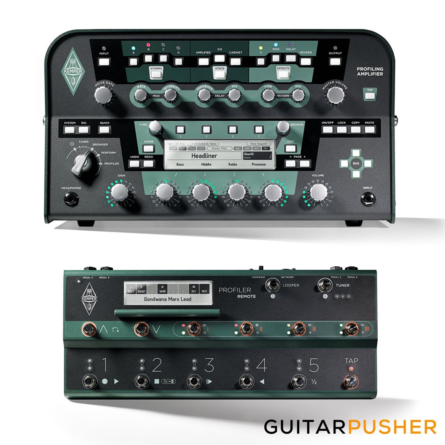 Kemper Profiler Power Head - 600-watt Profiling Head Combo - with Foot ...
